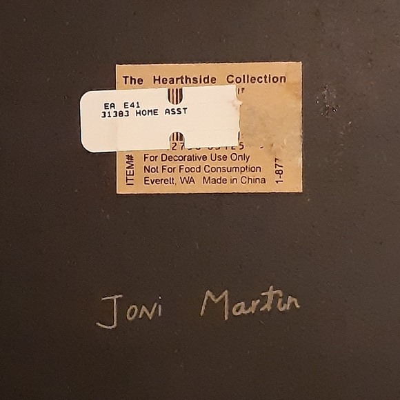 Primitive | Accents | Signed Joni Martin Hand Painted Decorative Wooden ...